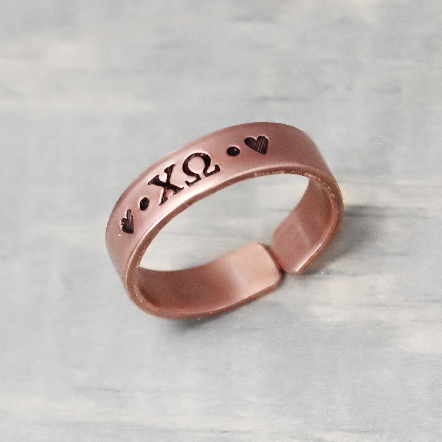 Chi O Creations Thin Copper Ring