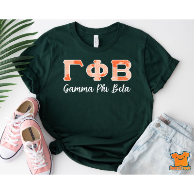 Gamma Phi Beta Letters Shirts