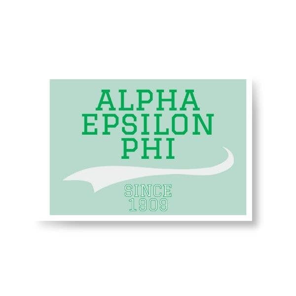 Aephi Logo Alpha Epsilon Phi Sticker Sheet Western Disco Design
